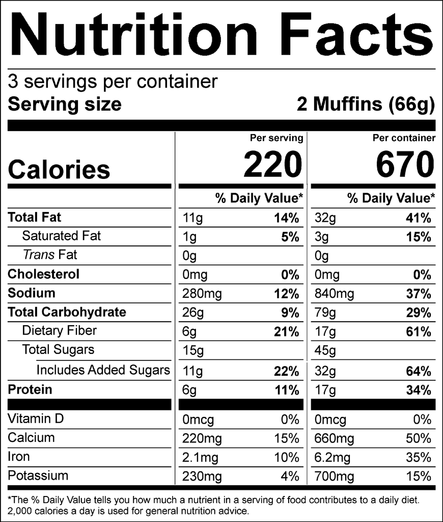 Flax4Life · Top Allergen Free Carrot Raisin Mini Muffins